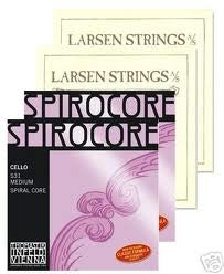 Cello String Set Larsen Solo Spirocore Tungsten - Linda West Cellos