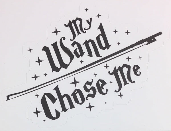 My Wand Choose Me Sticker - Linda West Cellos